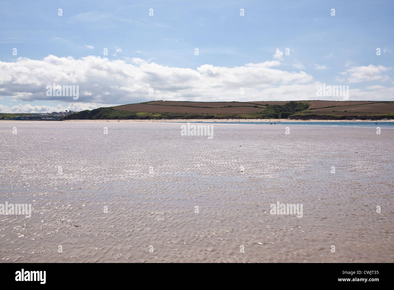 Daymer Bay beach near Rock and Padstow, Cornwall, England, United ...