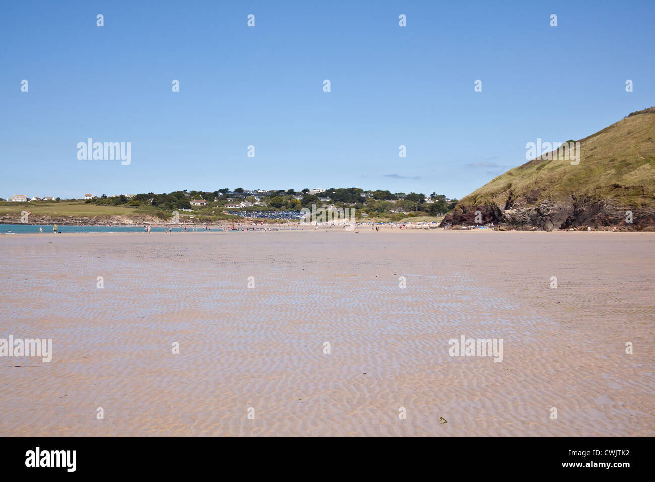 Daymer Bay beach near Rock and Padstow, Cornwall, England, United ...