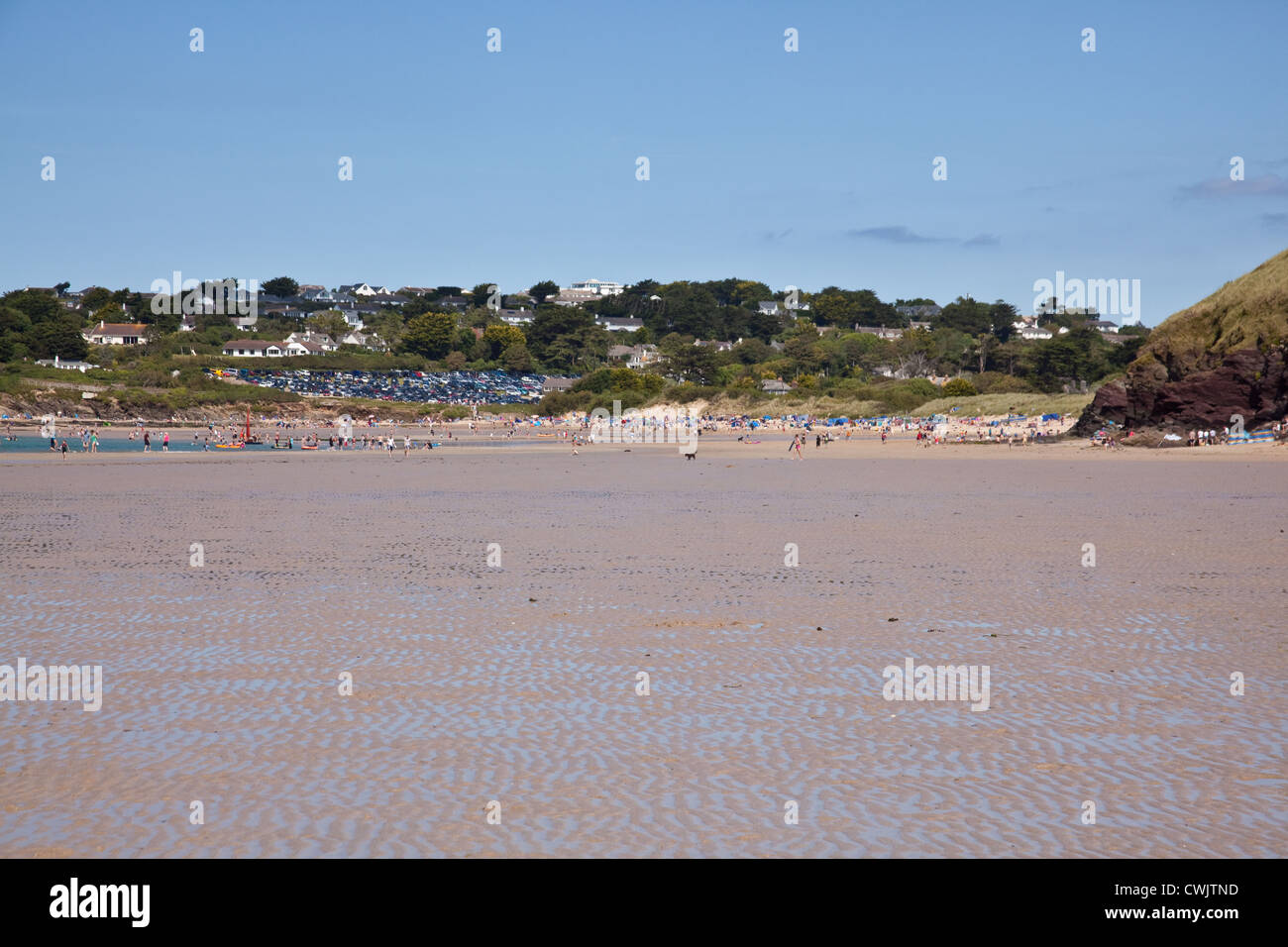 Daymer Bay beach near Rock and Padstow, Cornwall, England, United ...
