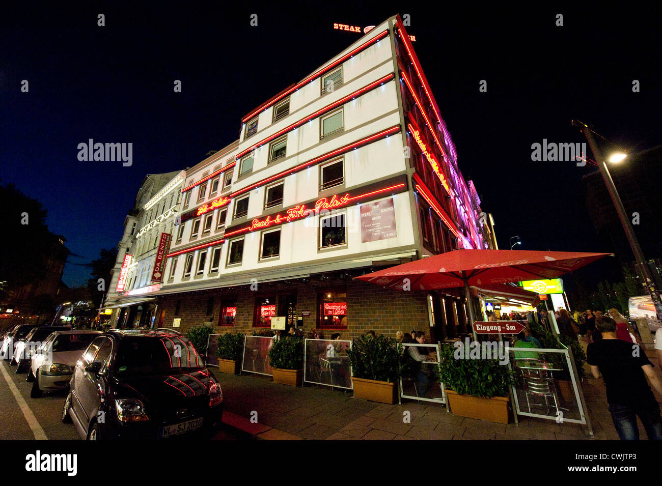 Hamburg, Germany - bright neon lights in Reeperbahn Stock Photo - Alamy