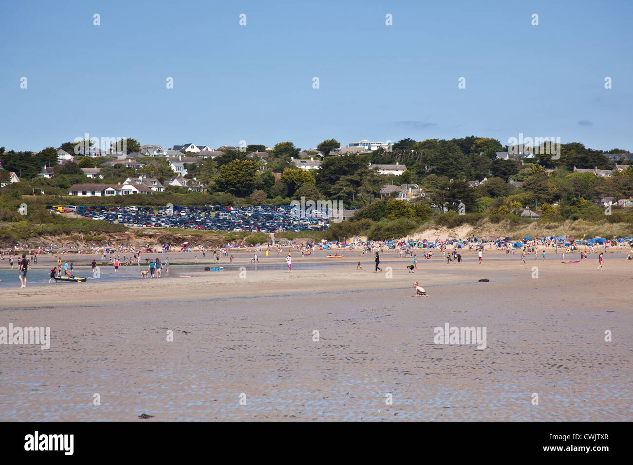 Daymer Bay beach near Rock and Padstow, Cornwall, England, United ...