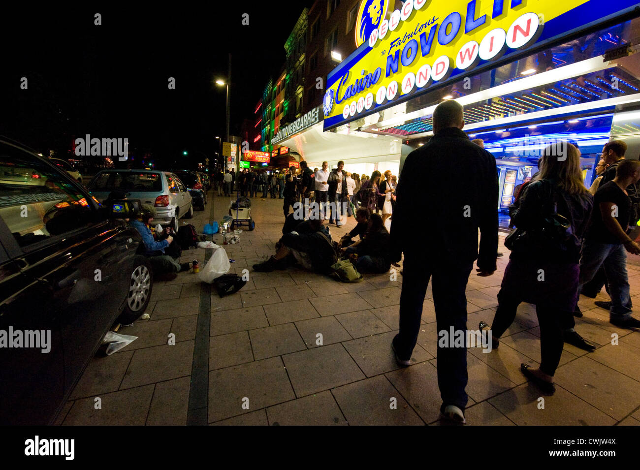 Hamburg, Germany - Reeperbahn street at night Stock Photo - Alamy