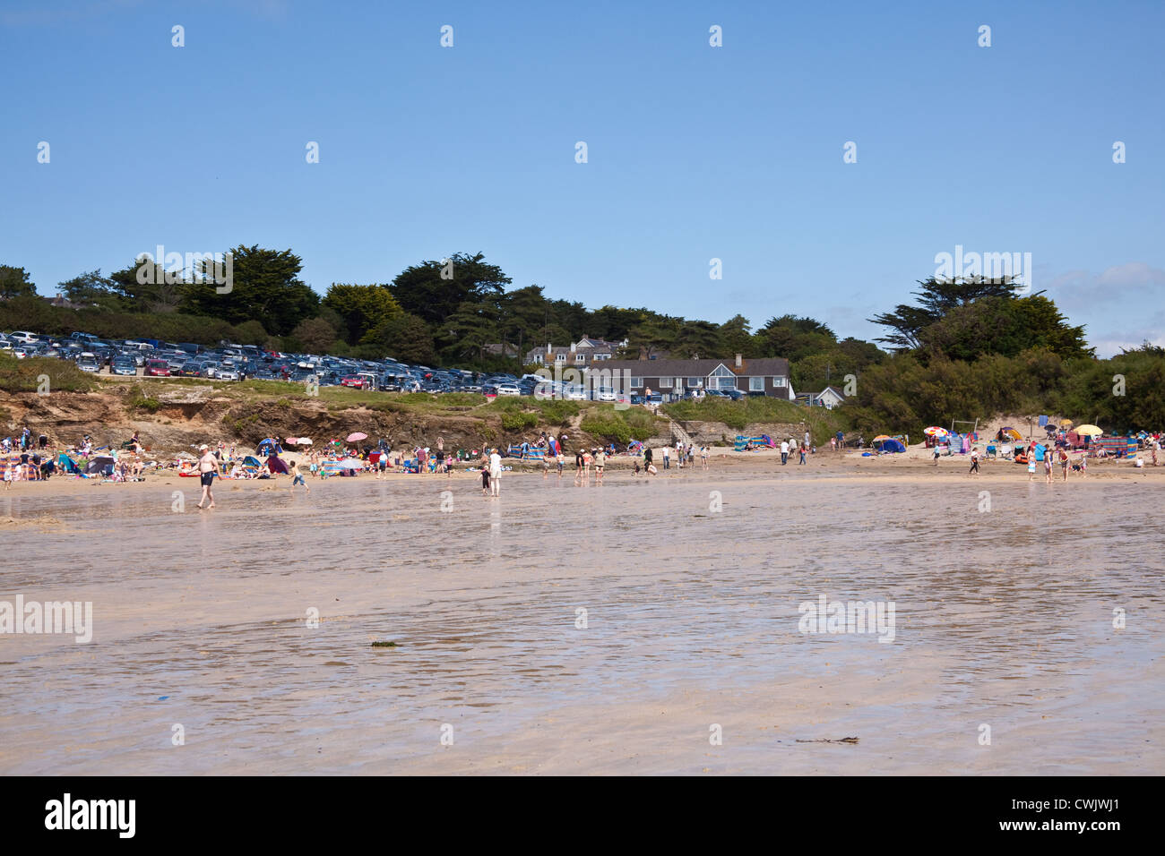 Daymer Bay beach near Rock and Padstow, Cornwall, England, United ...