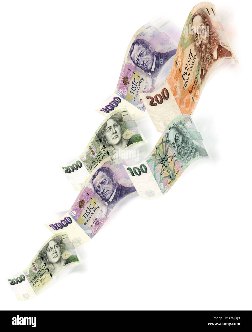 Money flying away hi-res stock photography and images - Alamy