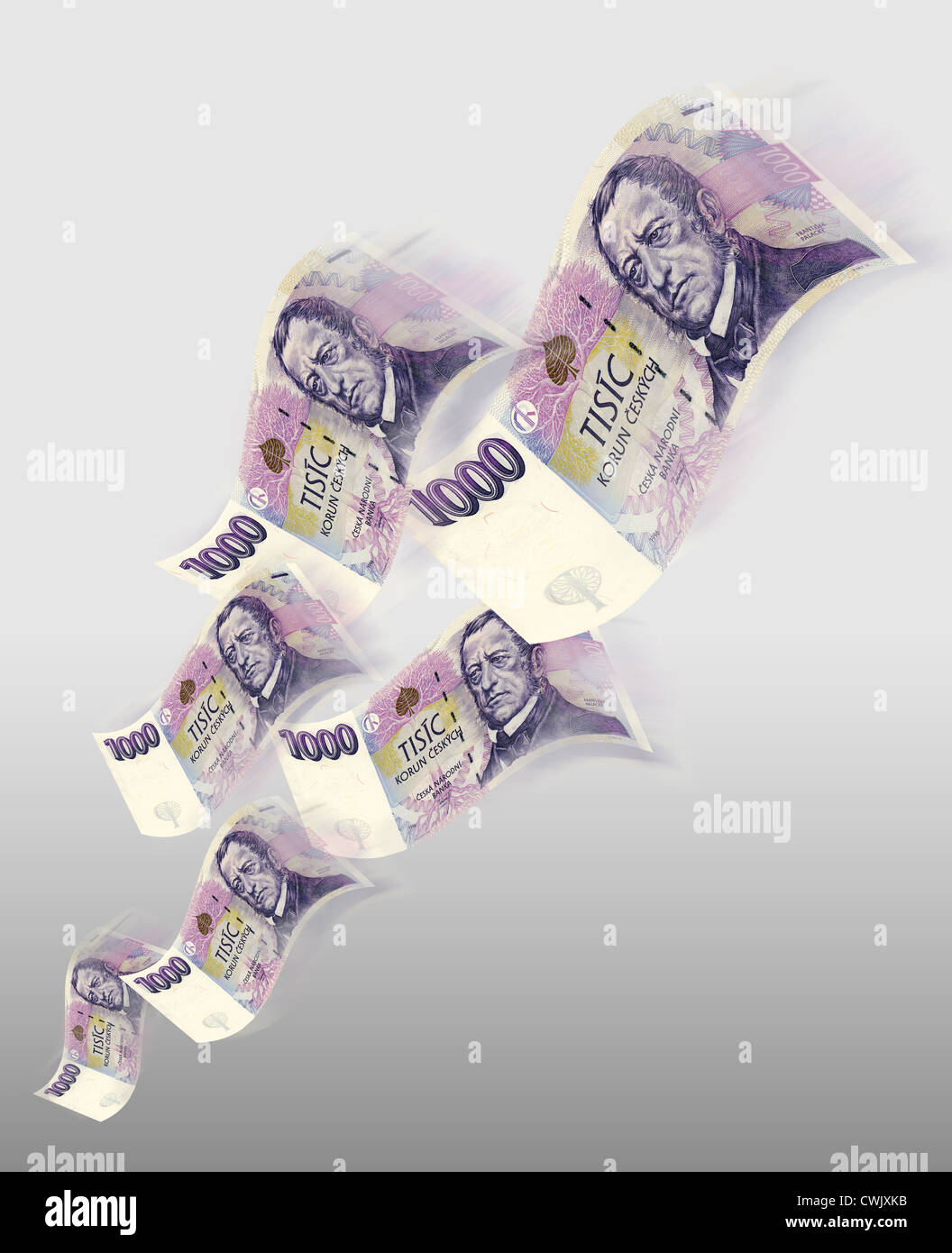 Money flying away hi-res stock photography and images - Alamy