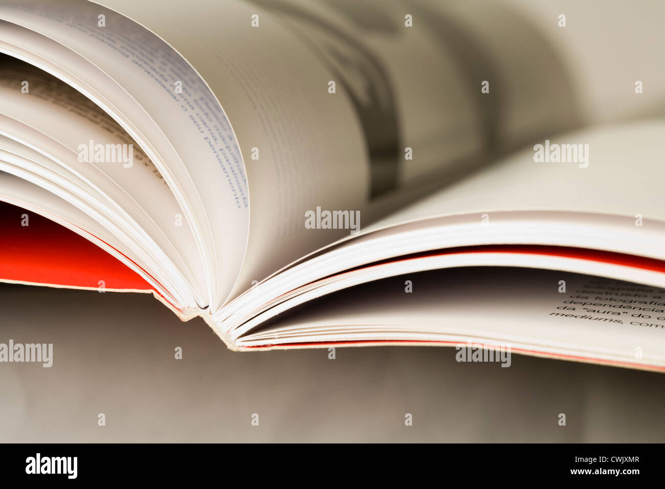 Close up of open book Stock Photo - Alamy