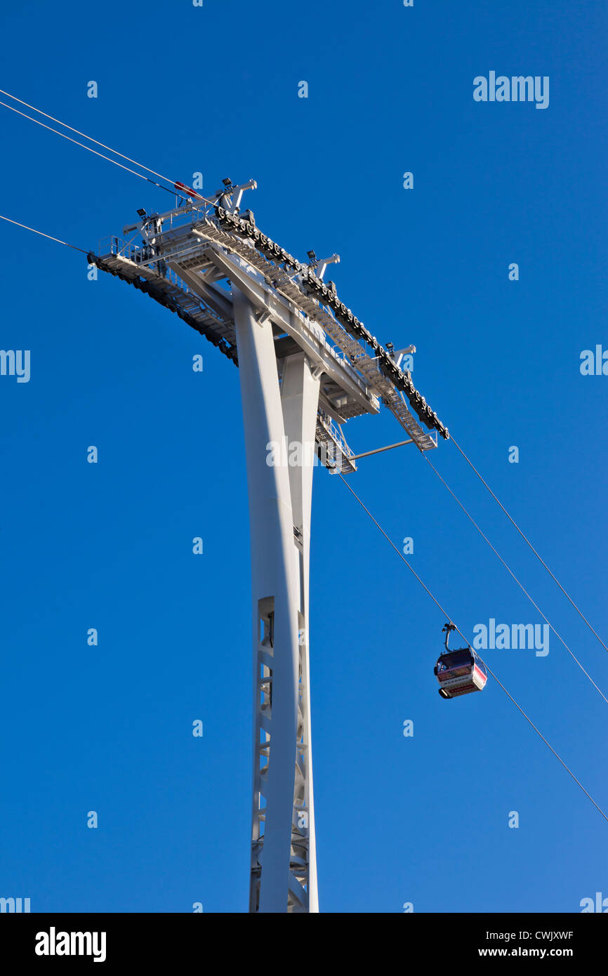 England, London, Thames Cable Car Stock Photo - Alamy