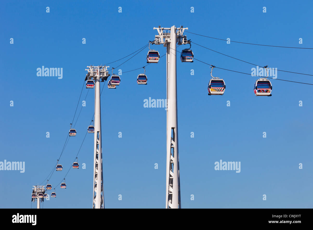 England, London, Thames Cable Car Stock Photo - Alamy