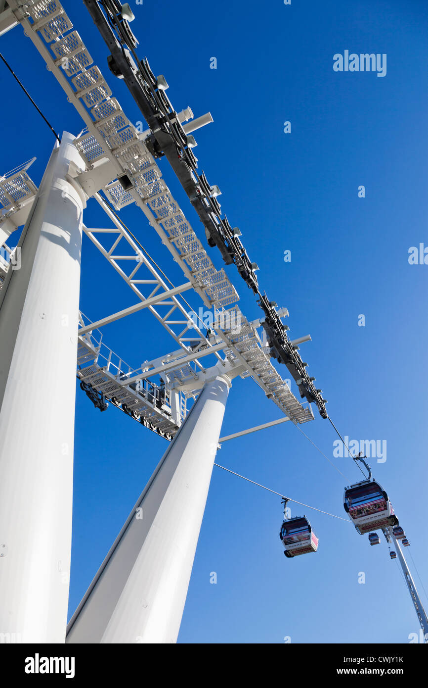England, London, Thames Cable Car Stock Photo - Alamy