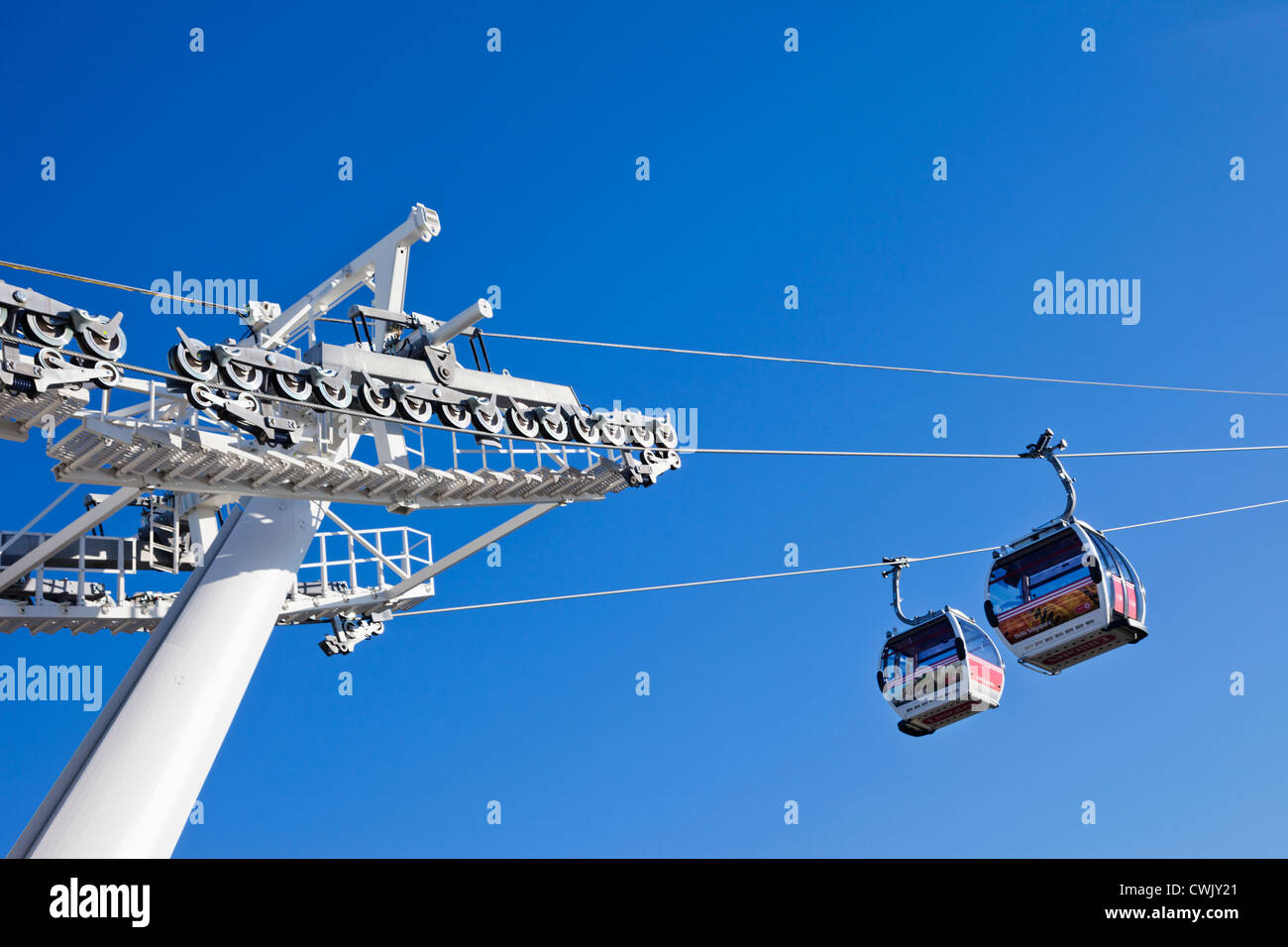 England, London, Thames Cable Car Stock Photo - Alamy
