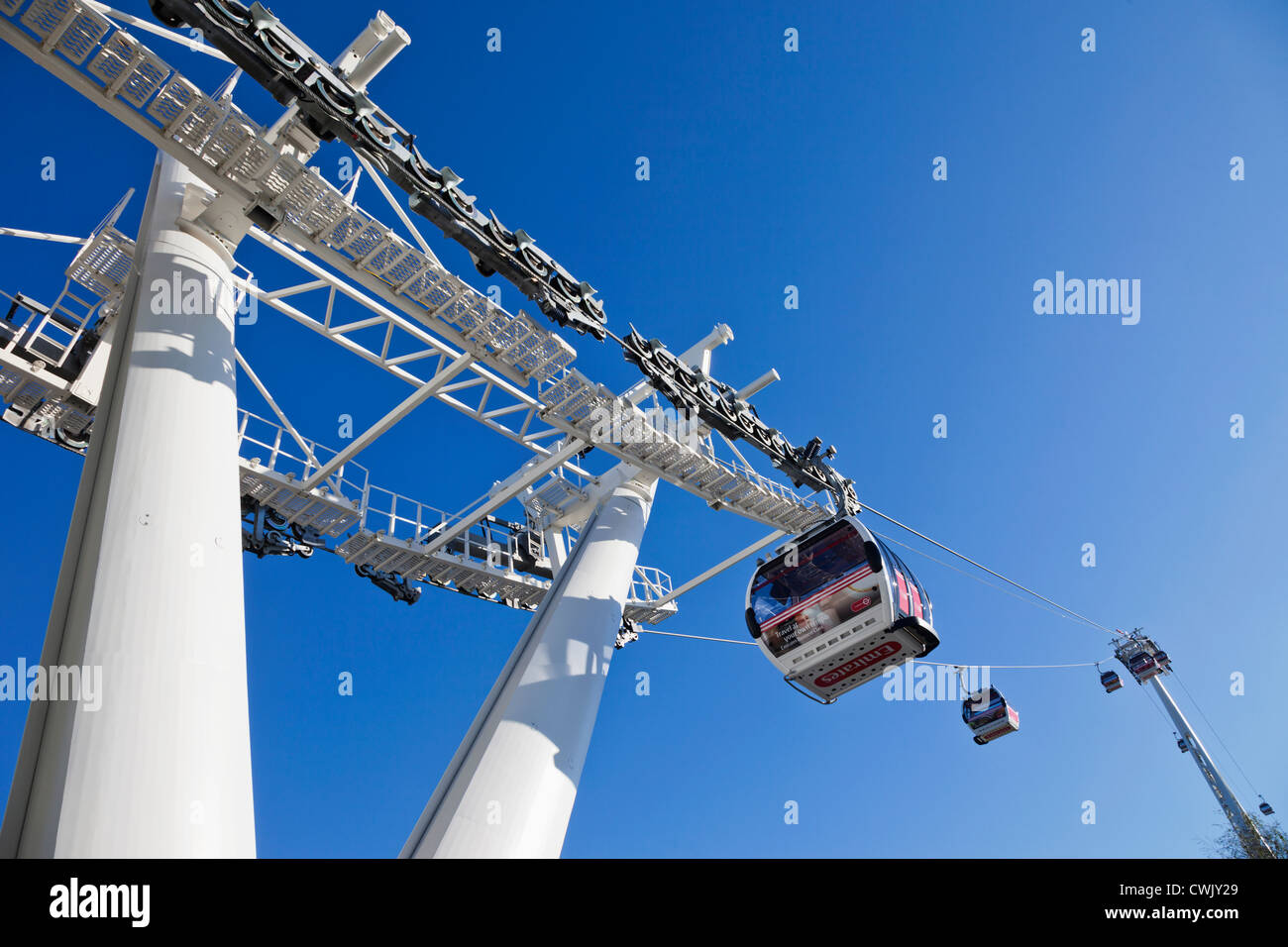 England, London, Thames Cable Car Stock Photo - Alamy