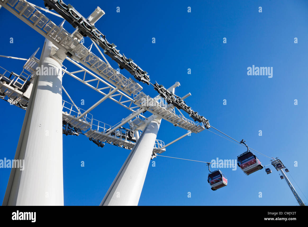 England, London, Thames Cable Car Stock Photo - Alamy