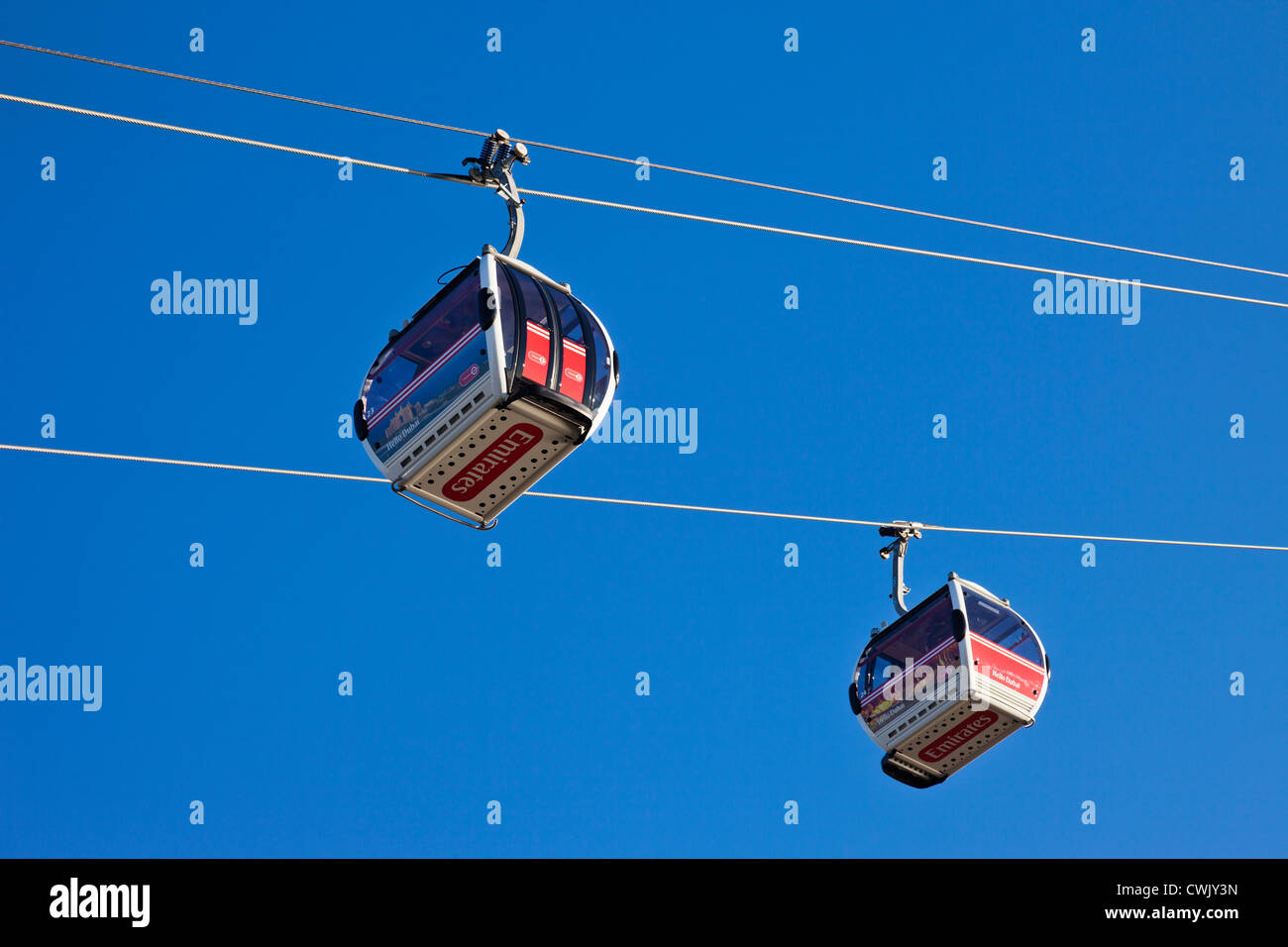 England, London, Thames Cable Car Stock Photo - Alamy