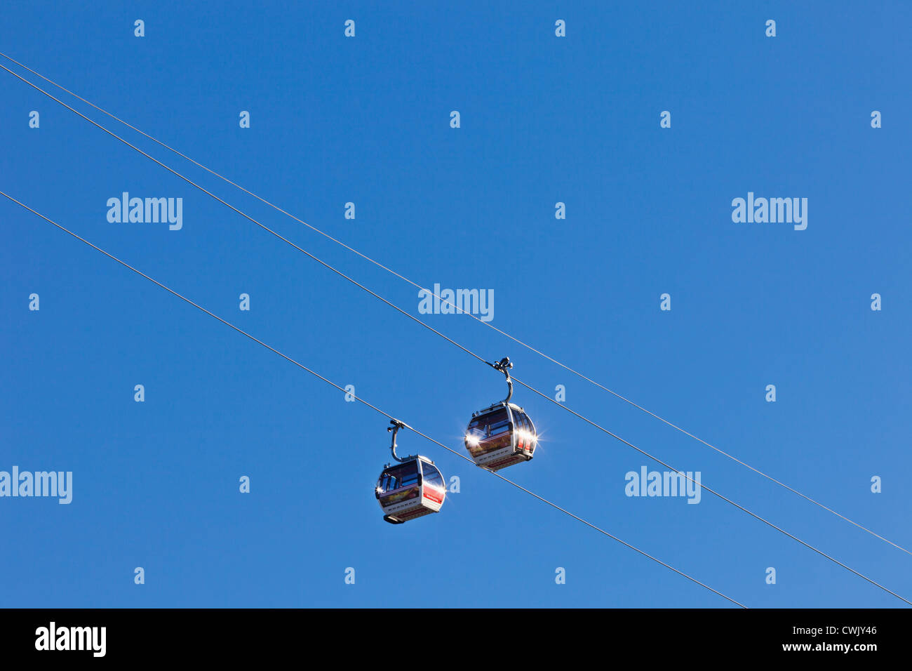 England, London, Thames Cable Car Stock Photo - Alamy
