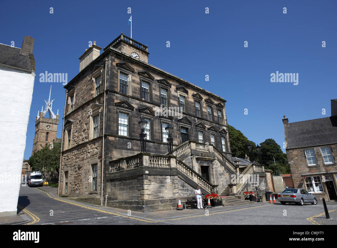 linlithgow burgh halls on the cross west lothian scotland Stock Photo ...