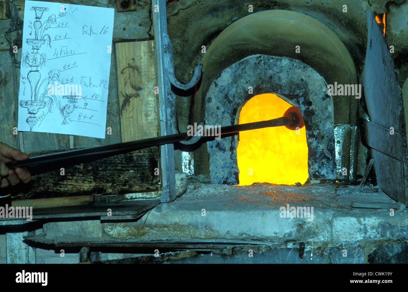 Murano glass blowing furnace hi-res stock photography and images - Alamy