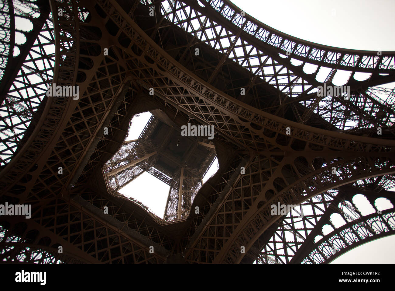 Eiffel Tower from the bottom, Paris, France, Europe Stock Photo - Alamy
