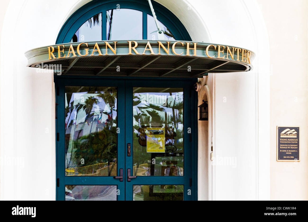 Entrance to the Reagan Ranch Center in "Santa Barbara", California ...