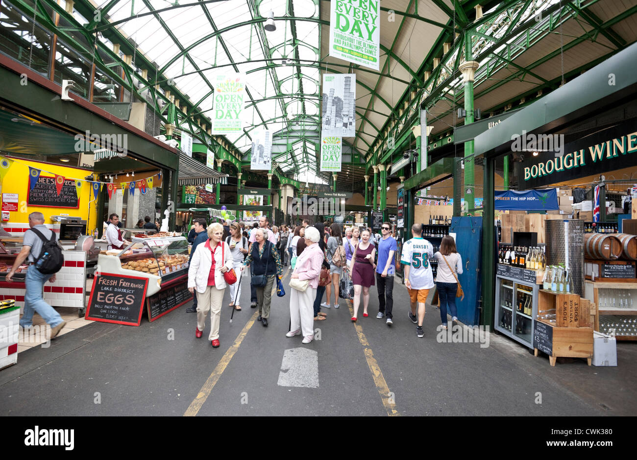 Borough market interior hi-res stock photography and images - Alamy