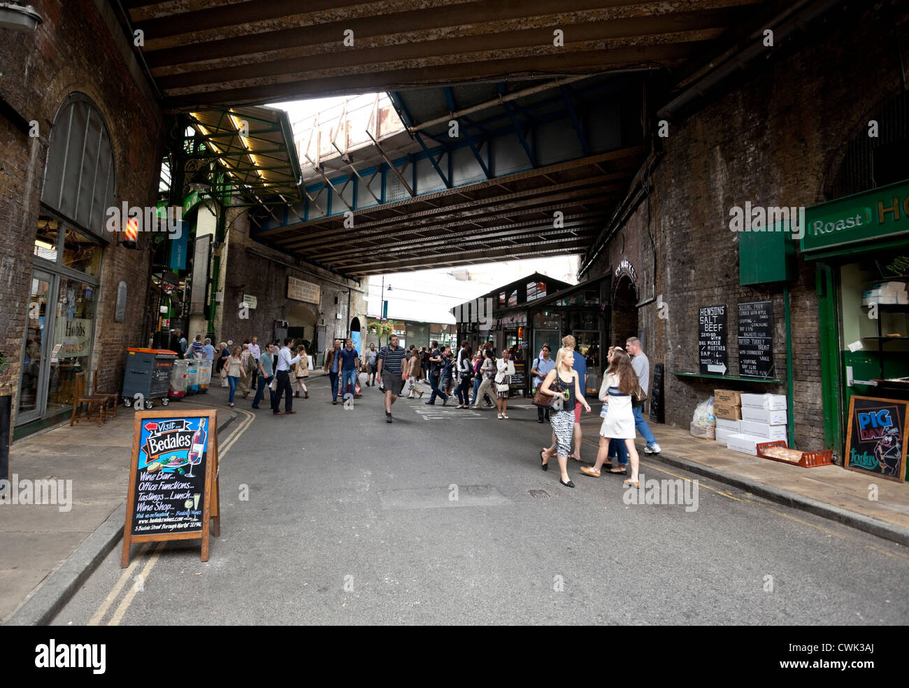 Borough Market street scene, London, England, UK Stock Photo - Alamy