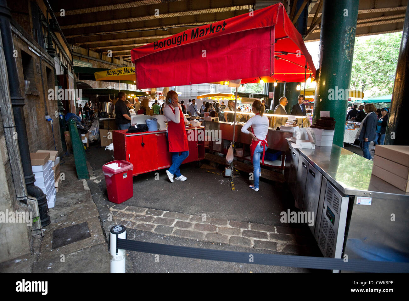Borough Market stall, London, England, UK Stock Photo - Alamy