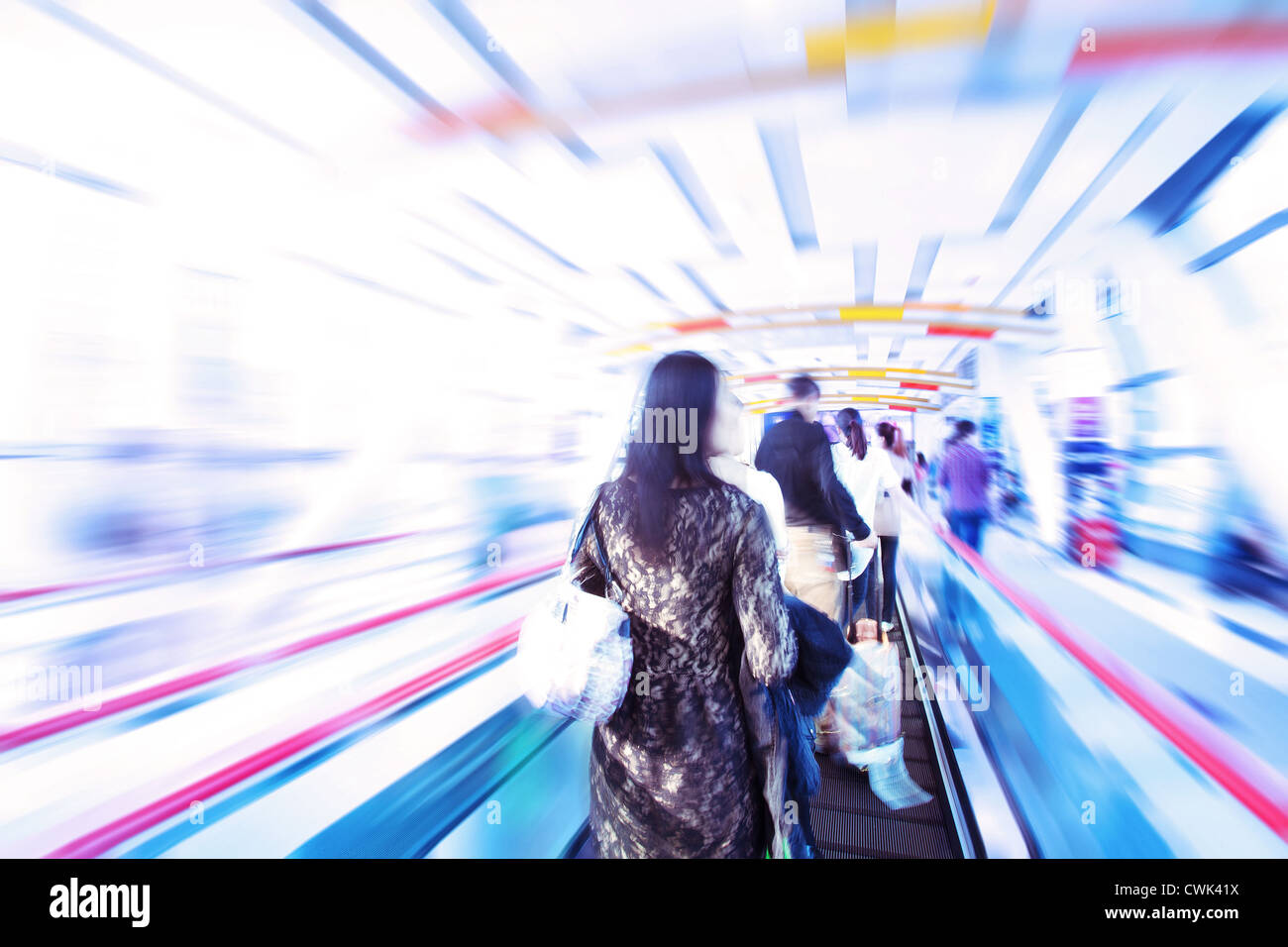 Moving escalator hi-res stock photography and images - Alamy