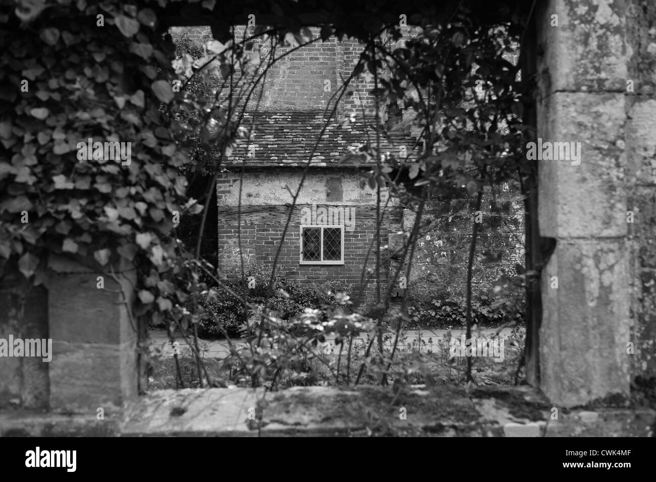Window of ruins Black and White Stock Photos & Images - Alamy