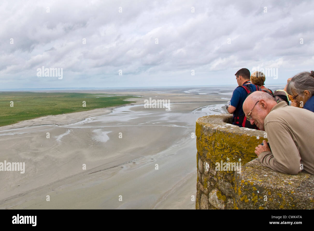France, Normandy, Mont Saint Michel, Low tide Stock Photo - Alamy