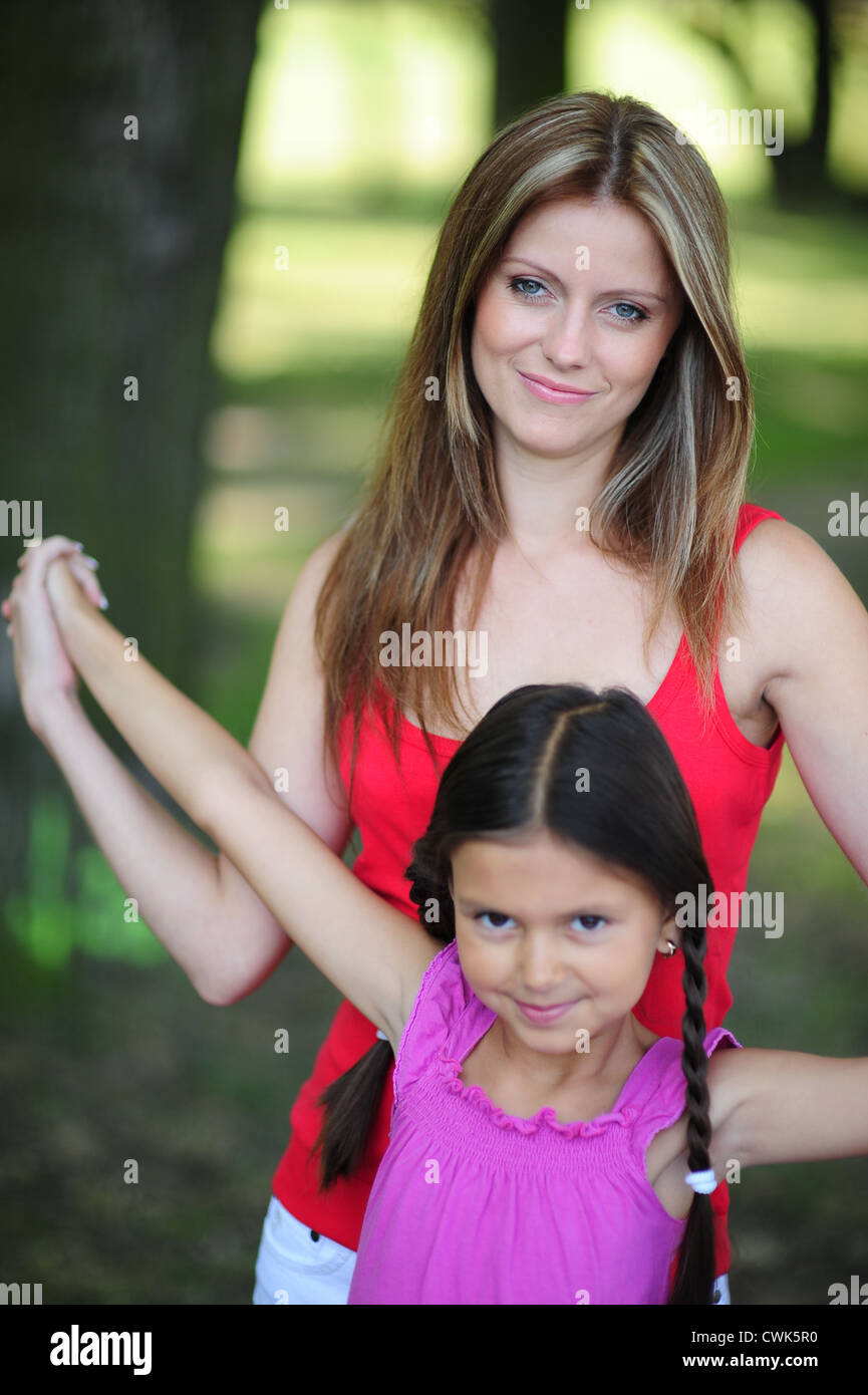 Mother and daughter Stock Photo - Alamy