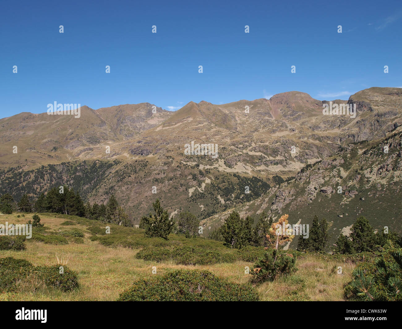 Mountainous Andorran Landscape Stock Photo - Alamy