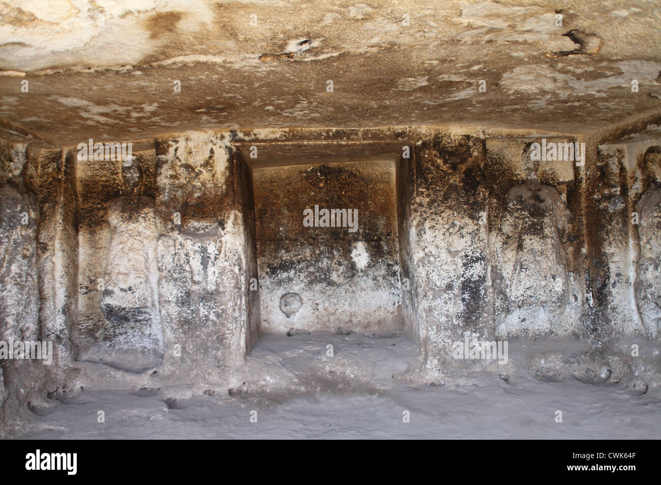 Pognon's cave at the Sabian pagan site of Sumatar or Sogmatar Harbesi ...