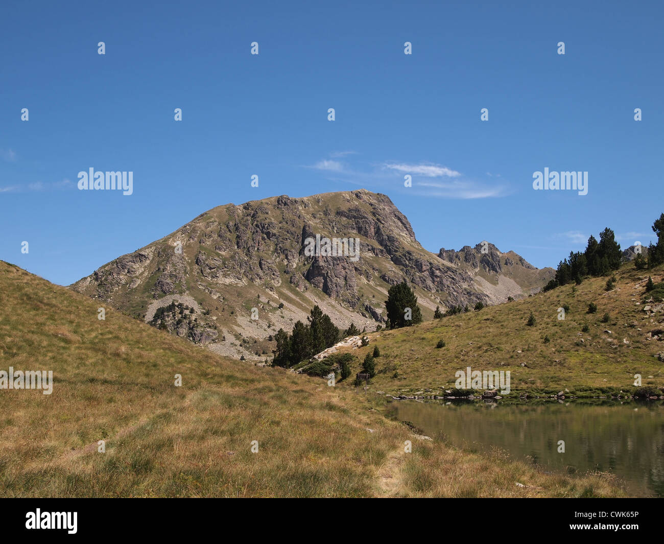Mountainous Andorran Landscape Stock Photo - Alamy