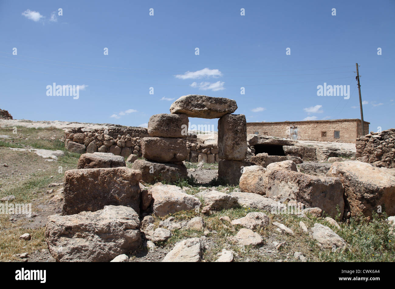 Entrance to Sabian pagan site known as Pognon's Cave, of Sumatar or ...
