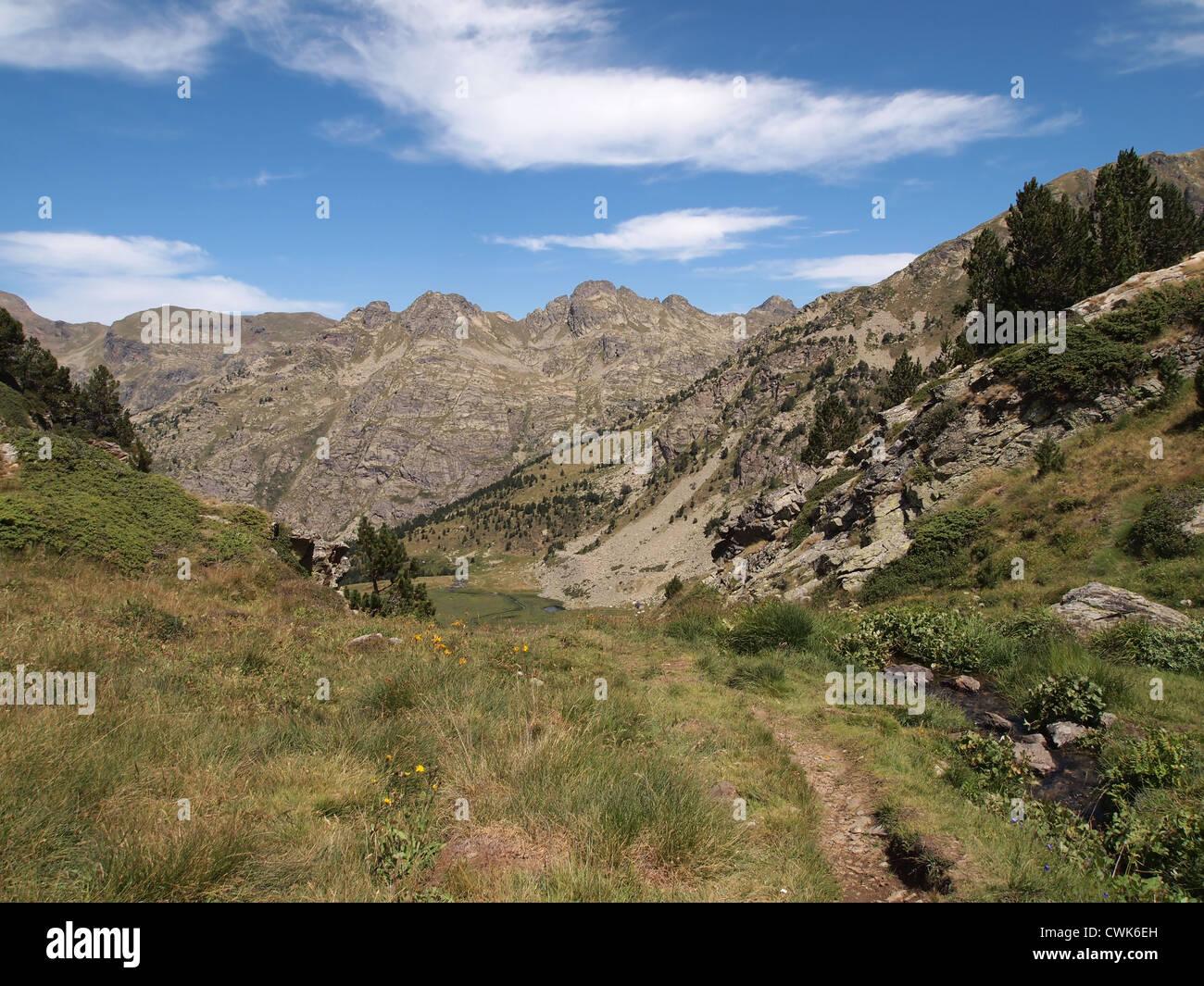 Mountainous Andorran Landscape Stock Photo - Alamy
