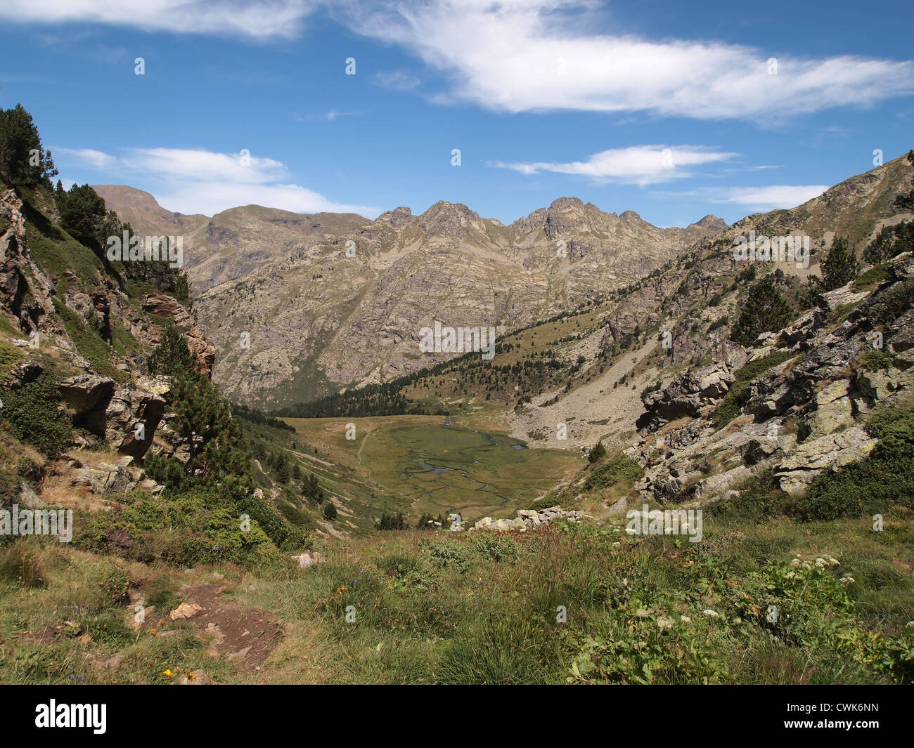 Mountainous Andorran Landscape Stock Photo - Alamy