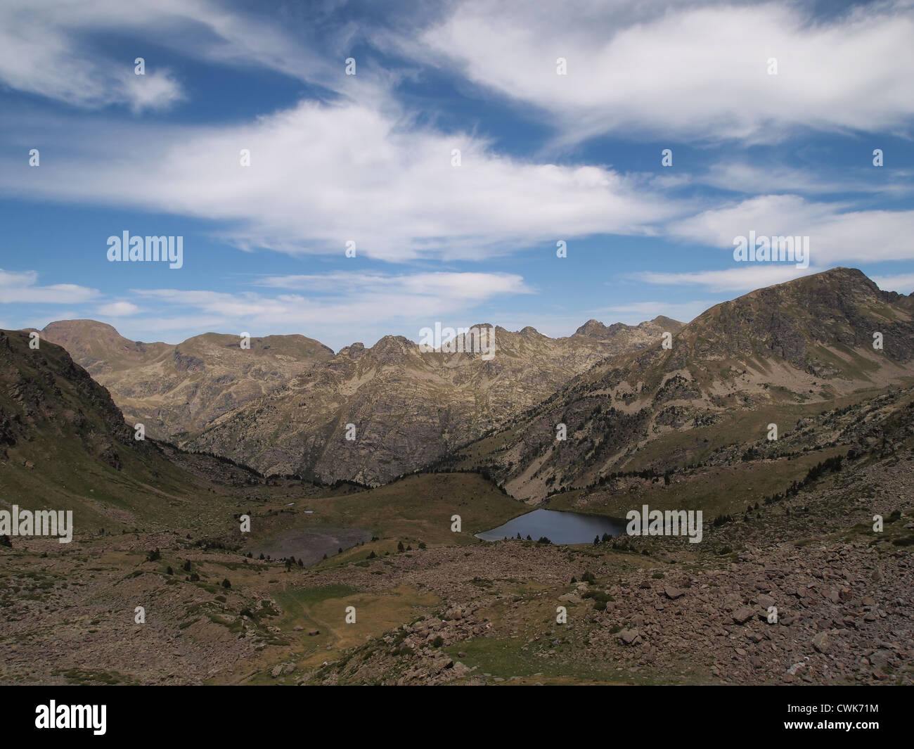 Mountainous Andorran Landscape Stock Photo - Alamy