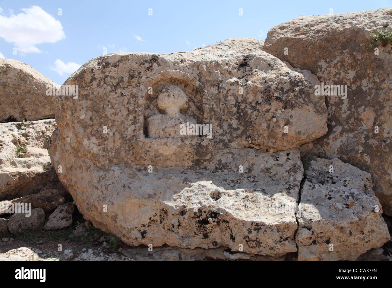 Sabians pagan site of Sumatar Harbesi or Sogmatar, near Harran, showing ...