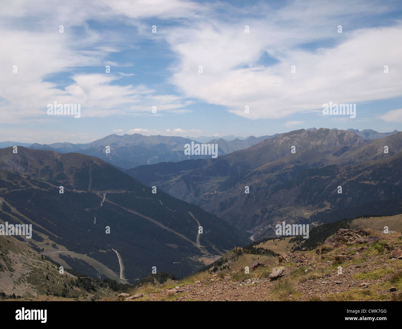 Mountainous Andorran Landscape Stock Photo - Alamy