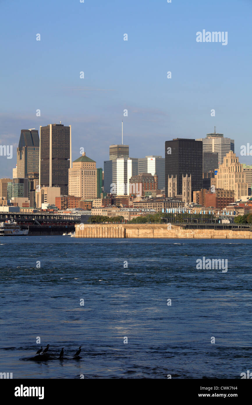 Canada, Quebec, Montreal, skyline, St Lawrence River Stock Photo - Alamy