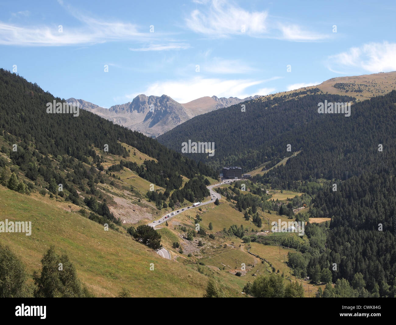 Mountainous Andorran Landscape Stock Photo - Alamy