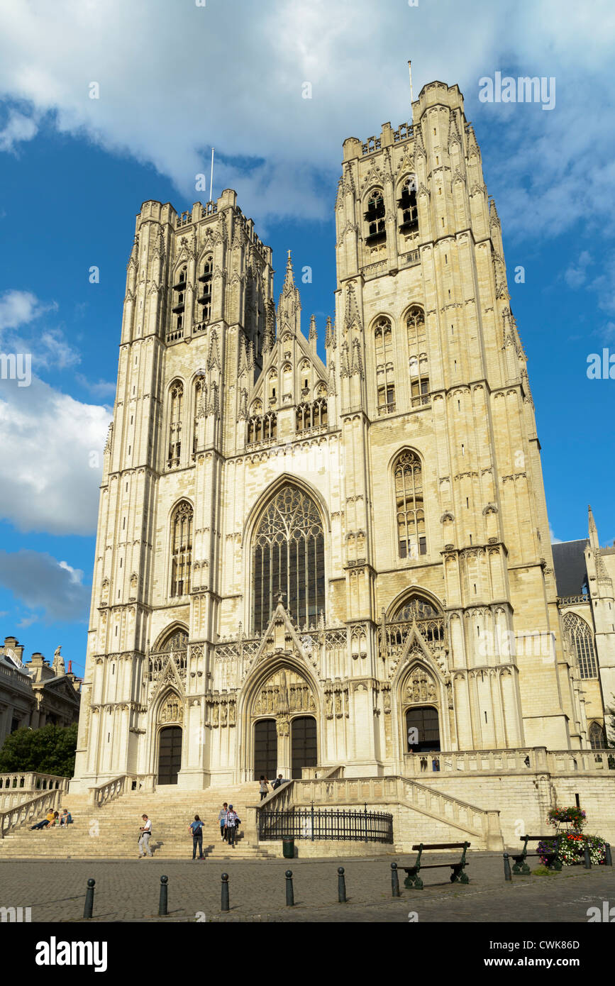 St Michael's Cathedral, Brussels, Belgium, Europe Stock Photo - Alamy