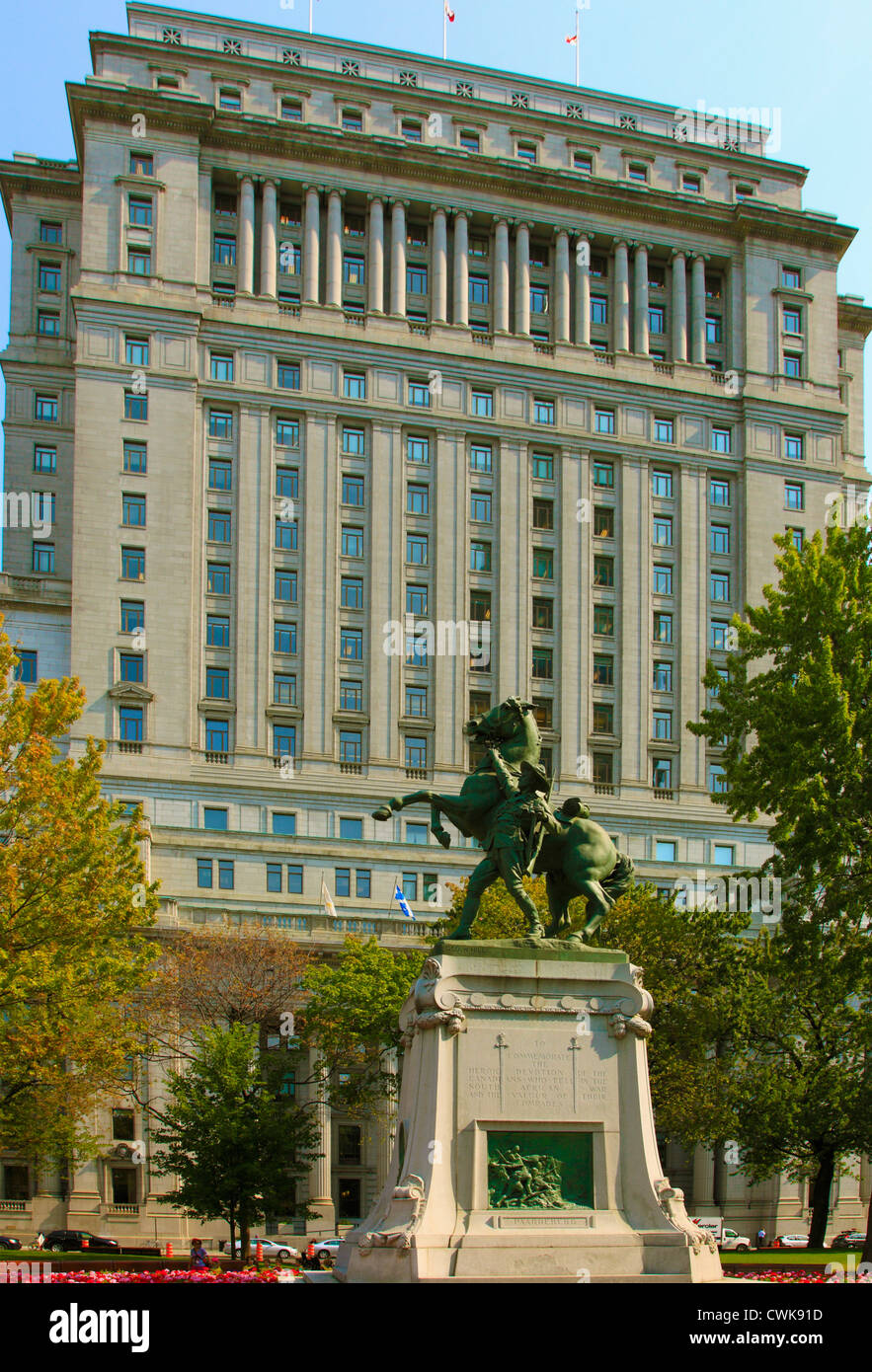Canada, Quebec, Montreal, Dorchester Square, Sun Life Building Stock ...