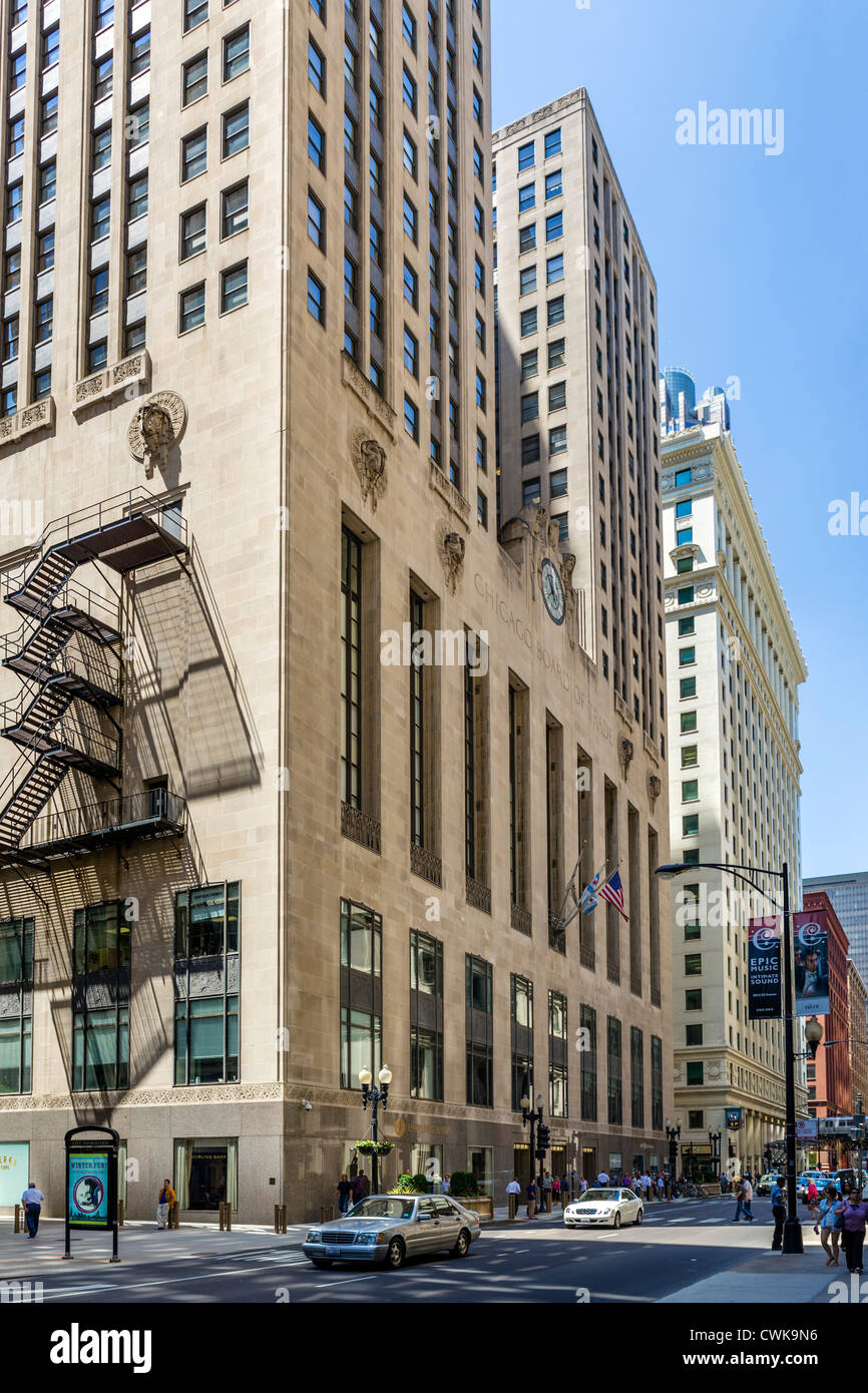 The Chicago Board of Trade on Jackson Boulevard, The Loop district ...