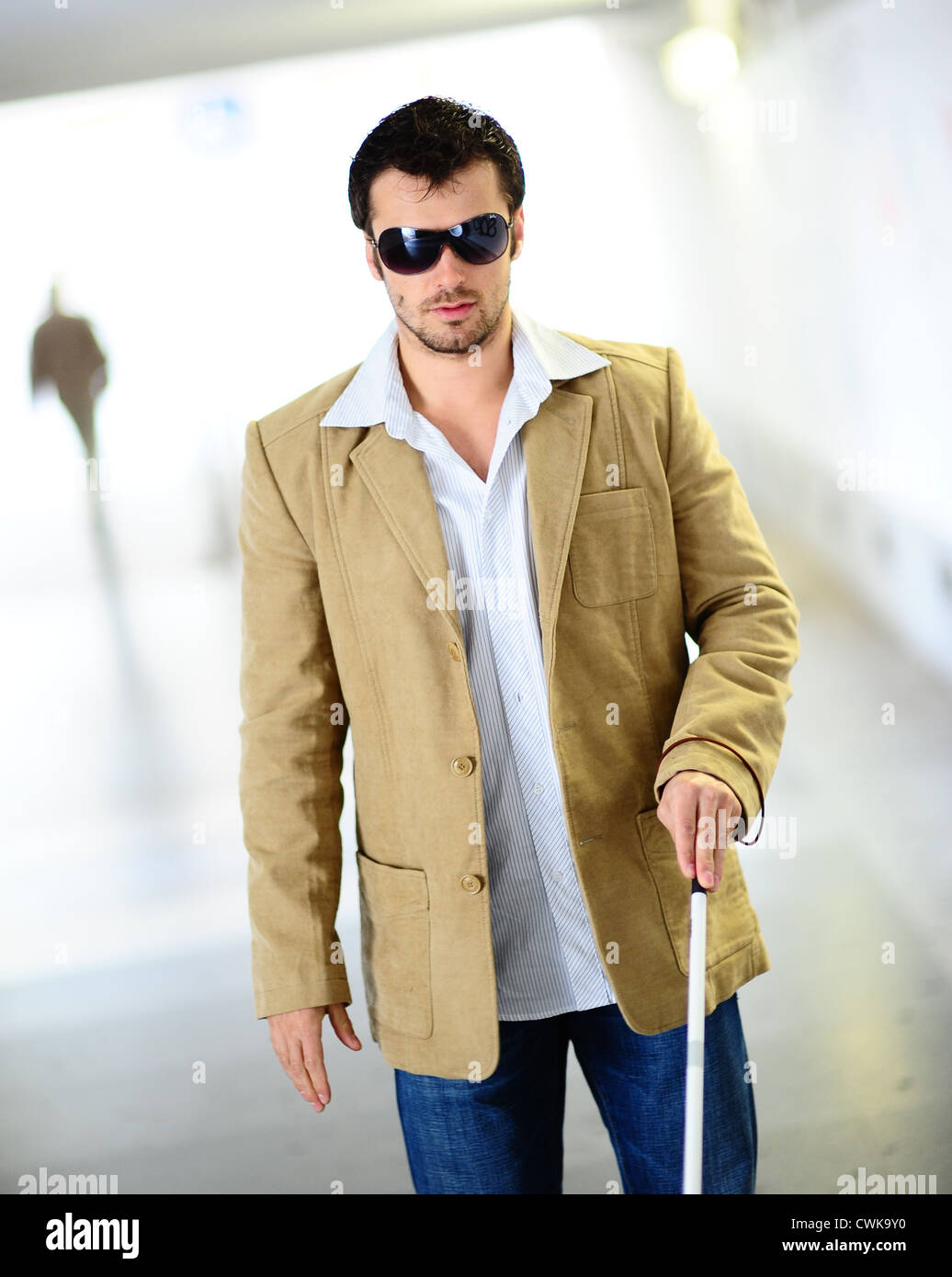 Blind Man Stick High Resolution Stock Photography and Images - Alamy