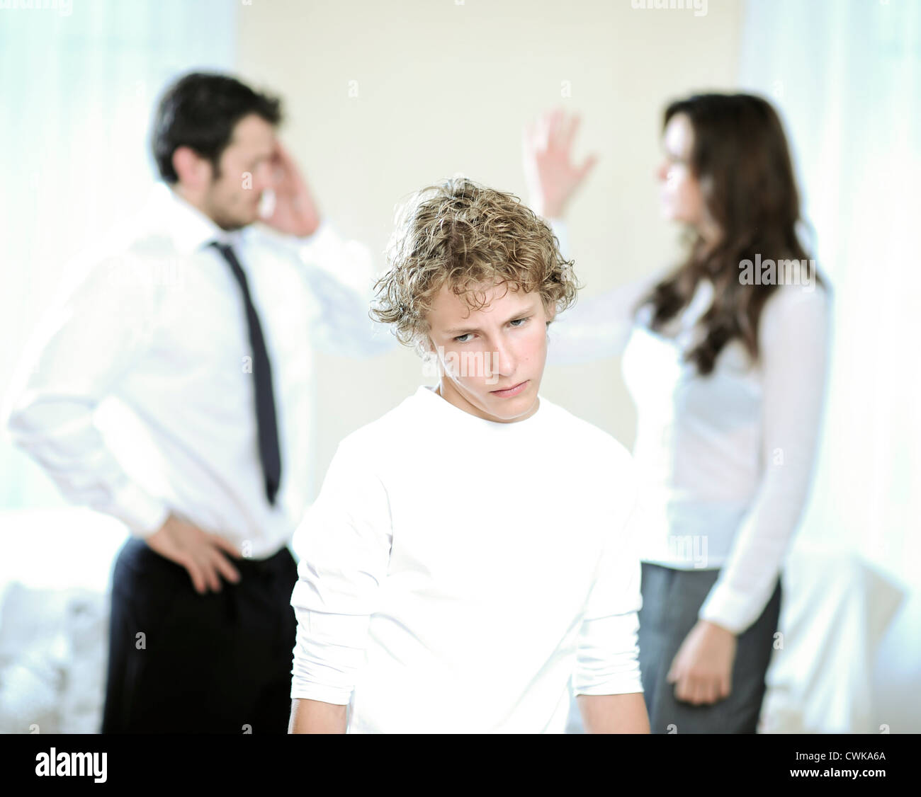 Disagree parents children hi-res stock photography and images - Alamy