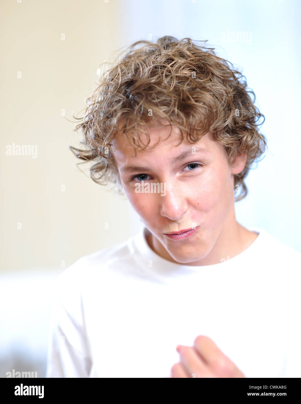 Angry boy fist hi-res stock photography and images - Alamy