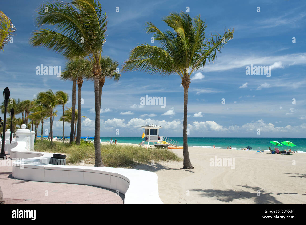 SEABREEZE BOULEVARD BEACH WAVE WALL PROMENADE FORT LAUDERDALE FLORIDA ...