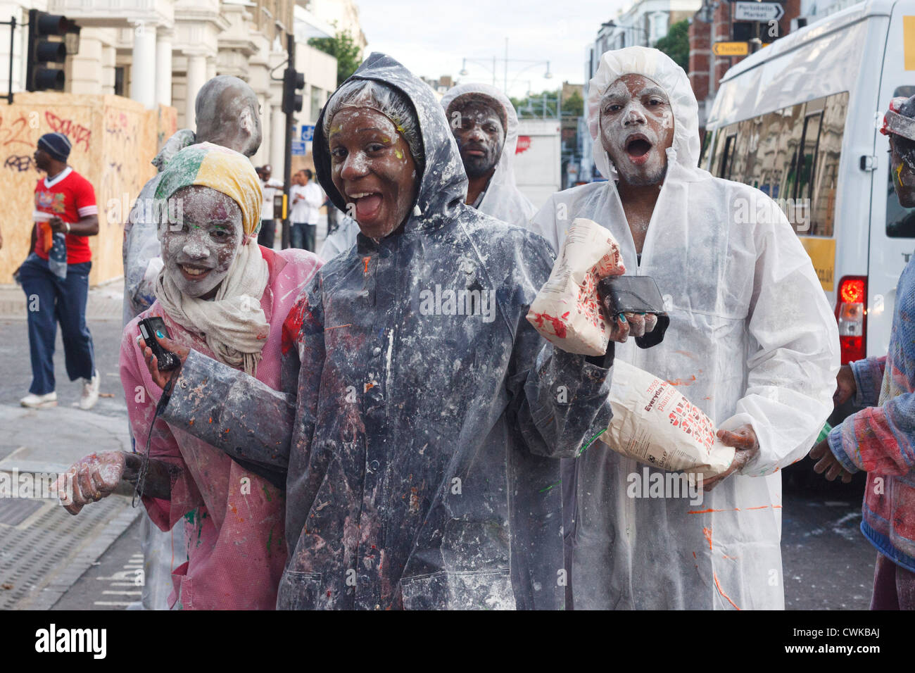 Traditional J'Ouvert (Jouvert or Jouvée) Parade at Notting Hill ...