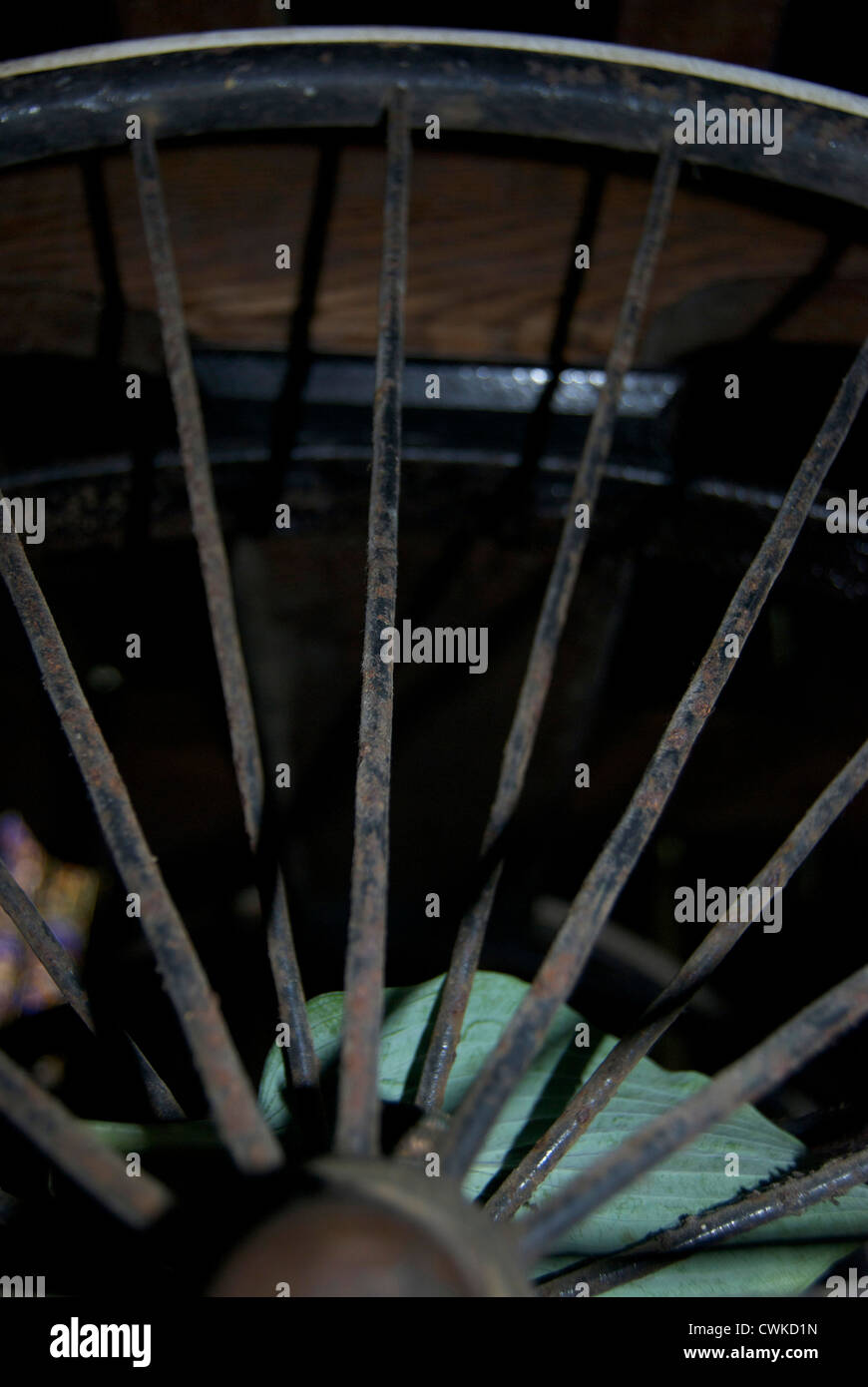Close up of spokes of a wheel Stock Photo - Alamy