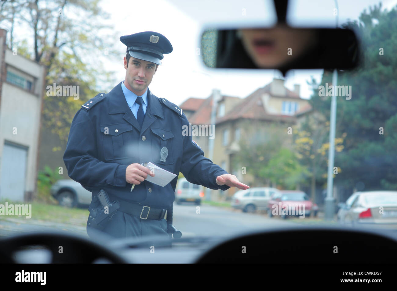 Policeman rear view hi-res stock photography and images - Alamy